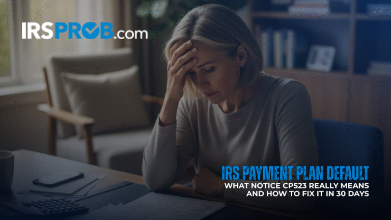 IRS Payment Plan Default: What Notice CP523 Really Means And How To ...